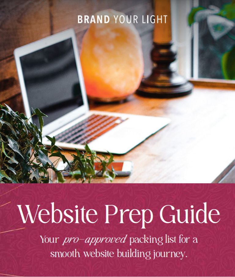 Website Prep Guide | Brand Your Light